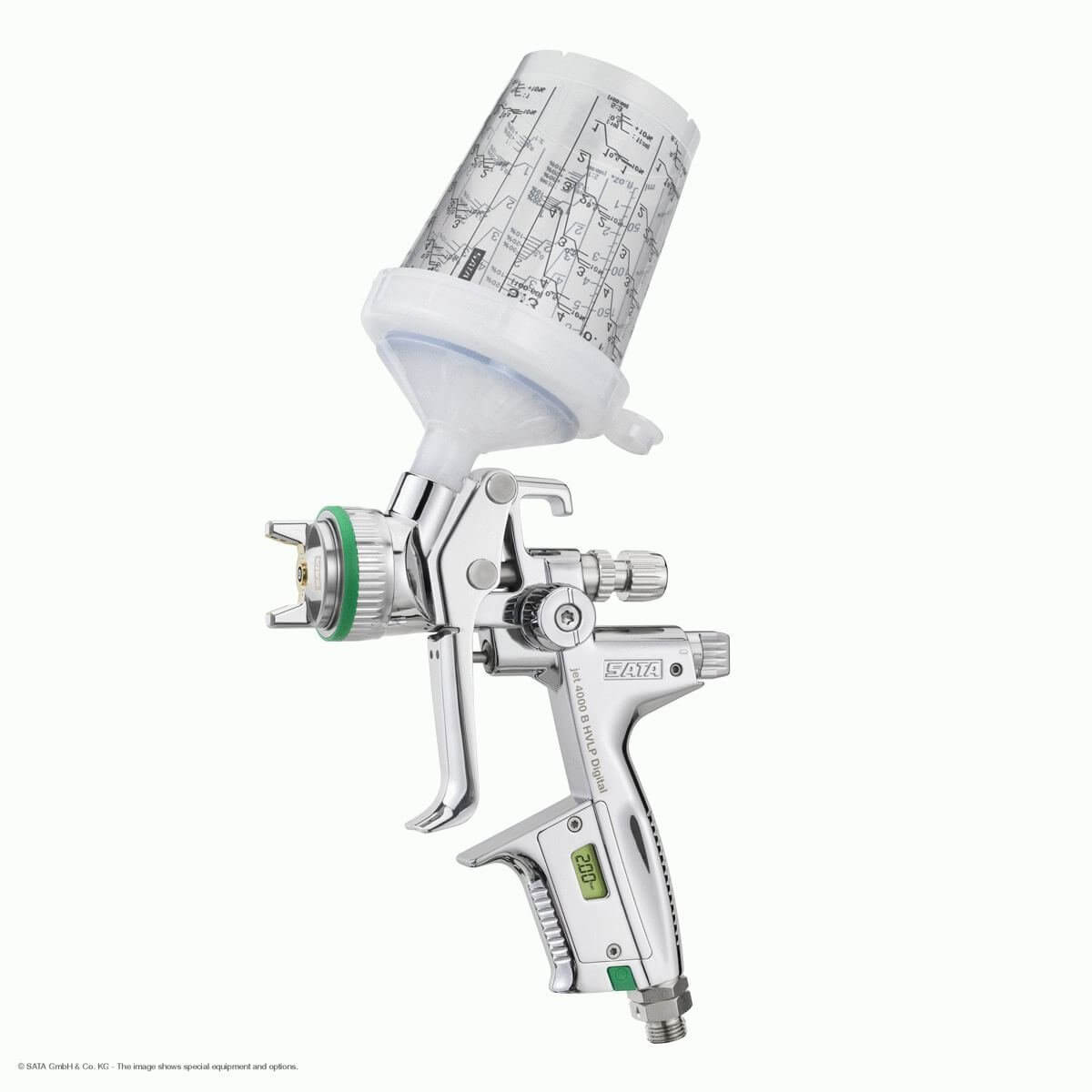 SATA 1167171 Pistole Jet 4000 B HVLP-Standard-Düse mit Näpfen R 1,3 ...